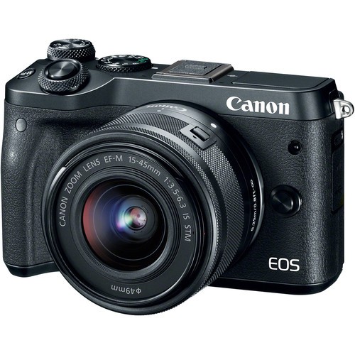 Canon EOS M6 with 15-45mm Lens (Black) - Canon - PHOTO - Cameras